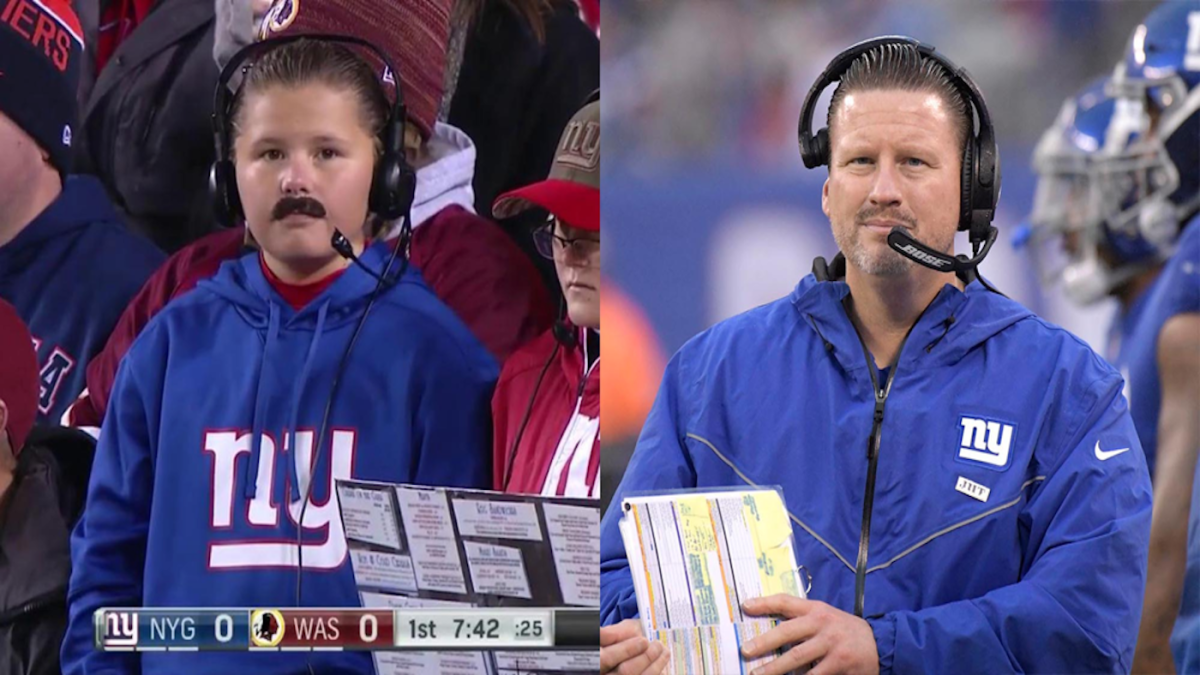 LOOK: This kid in the stands looks exactly like Giants coach Ben McAdoo ...