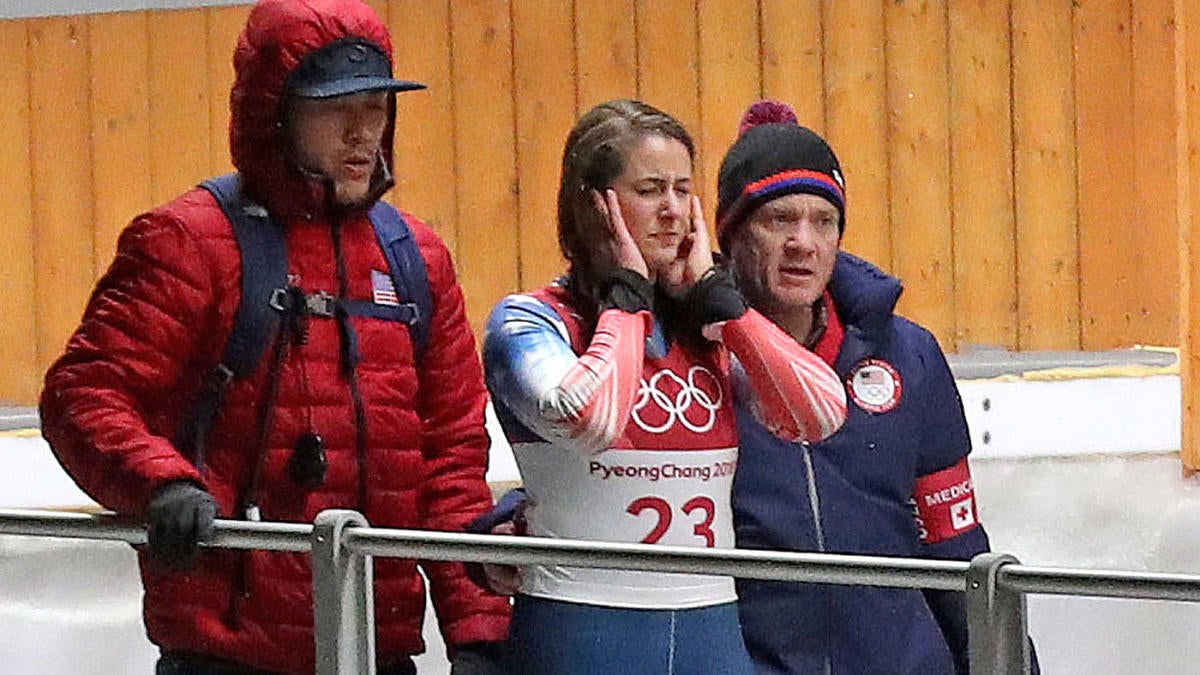 American luger Emily Sweeney walks away from scary crash on final ...
