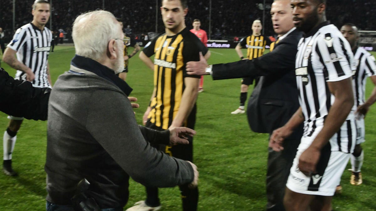 Greek soccer suspended as club owner enters field with a gun: Here's ...