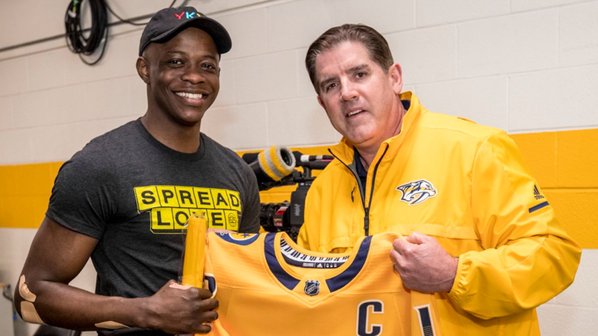 Predators honor James Shaw Jr., the man who helped stop Nashville ...