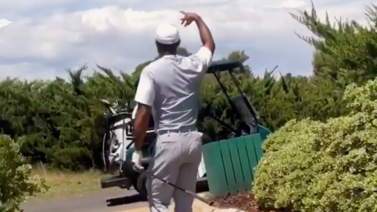 WATCH: Tiger Woods fires off long drive at Tiger Jam charity event ...