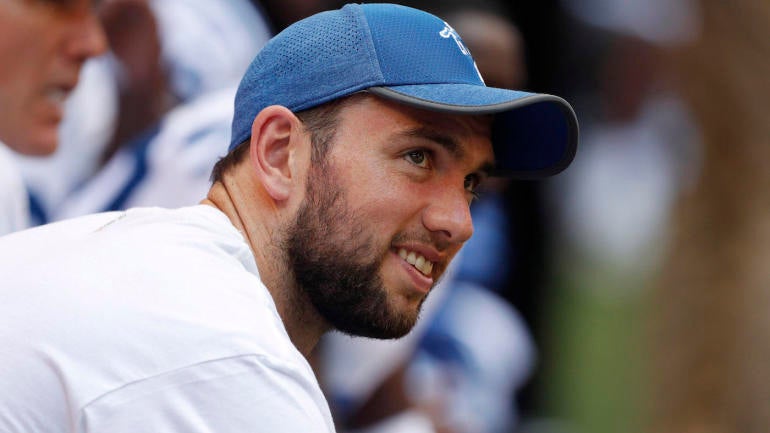 Andrew Luck ditches his neck beard in favor of a mustache at Colts ...