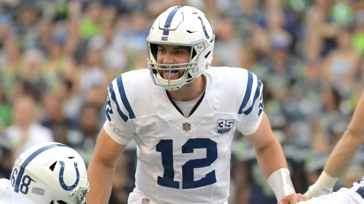 NFL preseason: Andrew Luck gets sacked, gets back up in first NFL ...