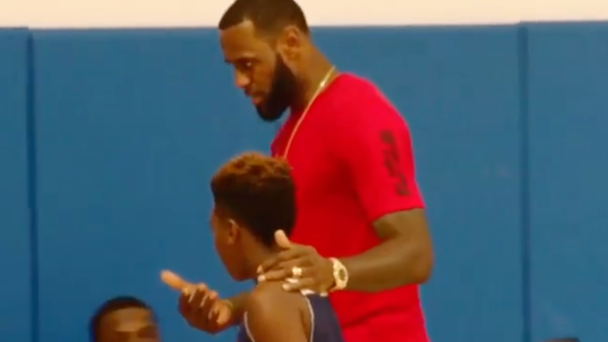 Lakers' LeBron James gives awesome words of encouragement to son Bryce ...