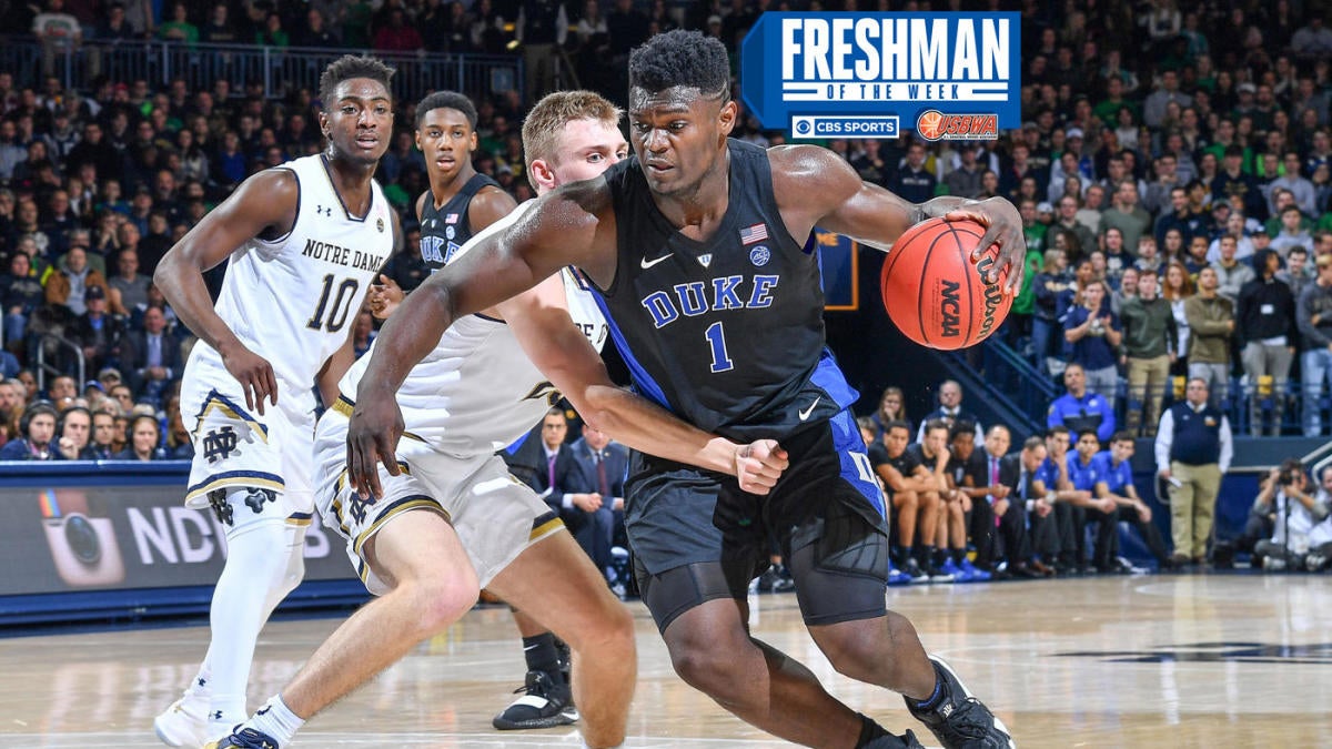 Freshman rankings: Duke's Zion Williamson is increasing his lead each ...
