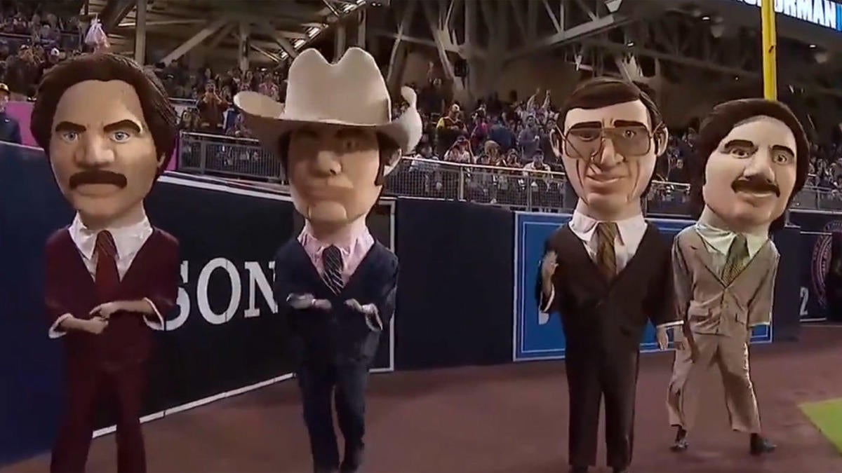 Padres introduce 'Anchorman' race at Petco Park, Ron Burgundy wins ...