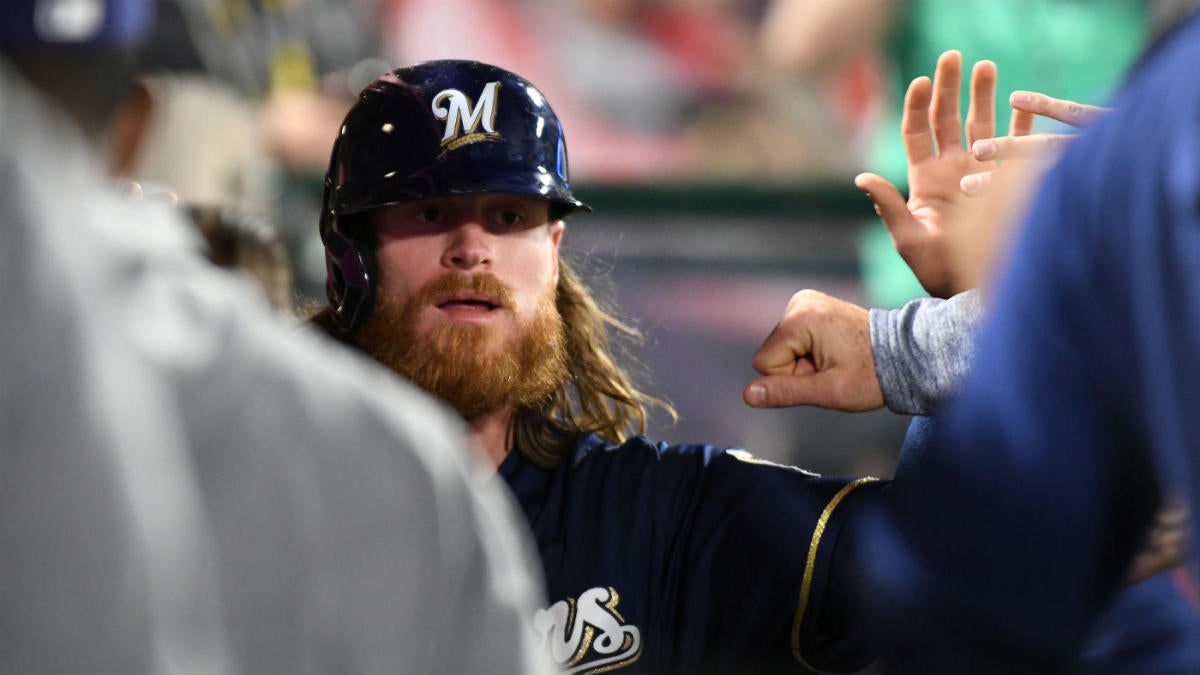 LOOK: Brewers' Ben Gamel cleats energy drink before chugging it in odd ...