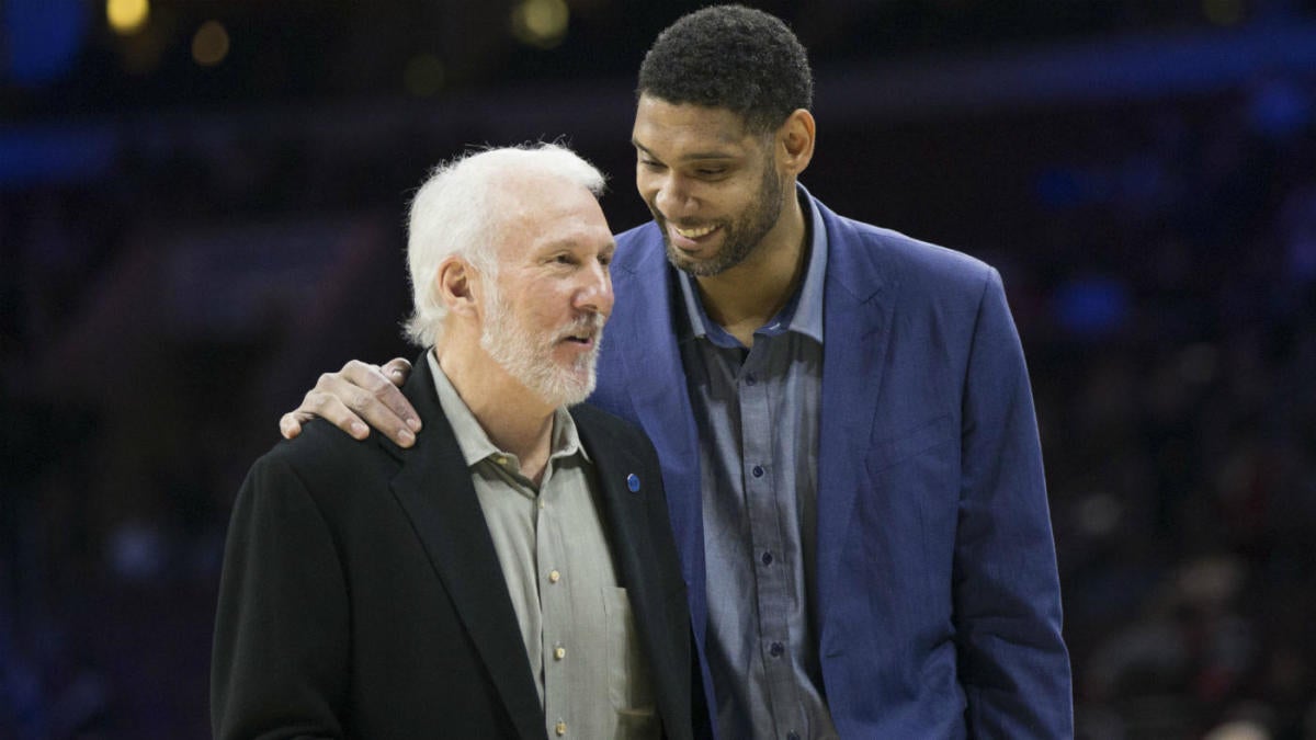 Tim Duncan returns to Spurs as member of Gregg Popovich's coaching ...