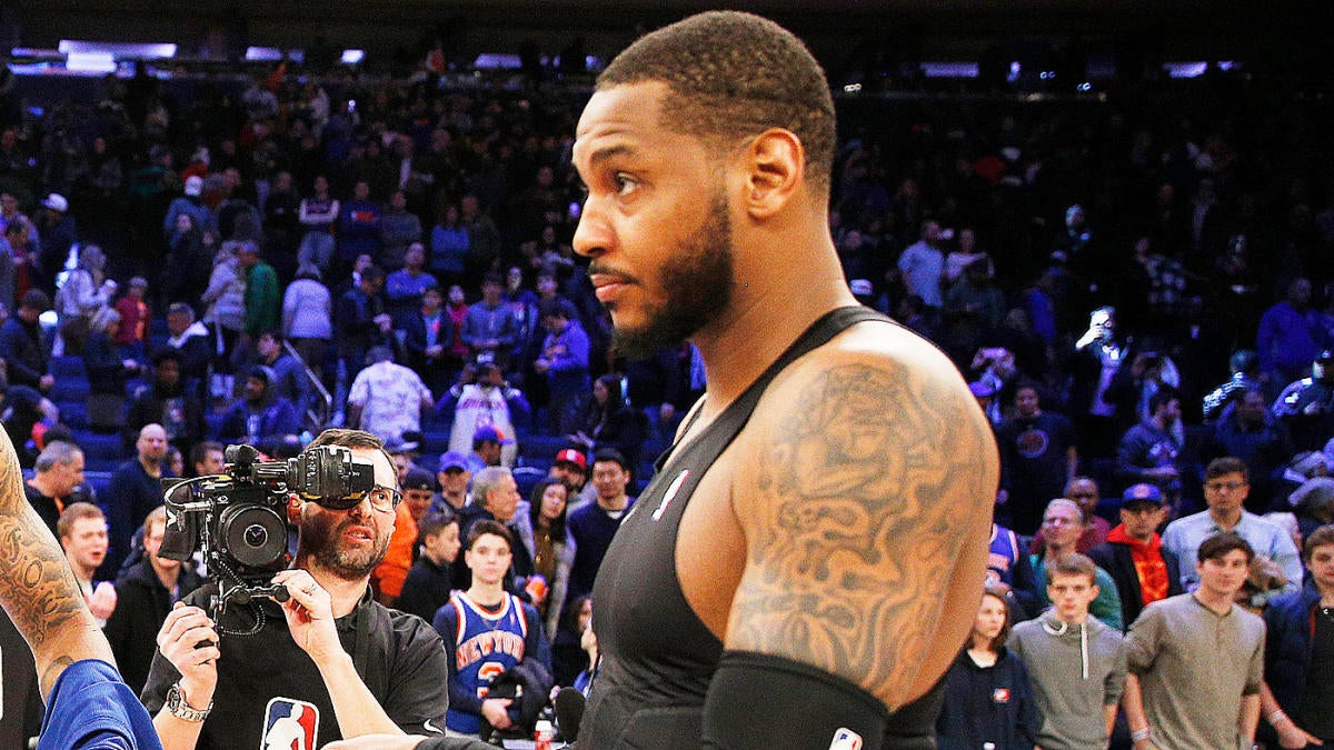 Knicks fans give Carmelo Anthony standing ovation in his return to ...