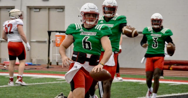 Louisville QB coach Frank Ponce talks about sophomore Evan Conley ...