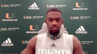 Miami WR Michael Redding III excited to score first career TD