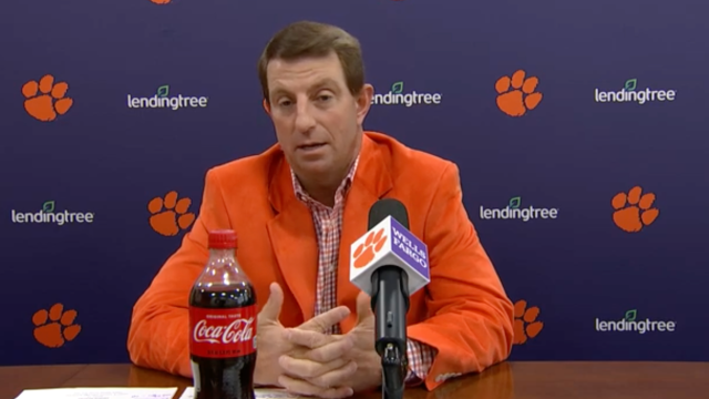 Dabo Swinney on if his philosophy on the transfer portal has changed at all