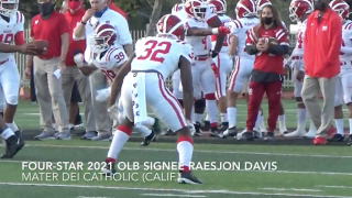 ISO highlights of USC 2021 OLB signee Raesjon Davis