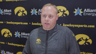 Seth Wallace talks versatility with Iowa linebackers Jack Campbell ...