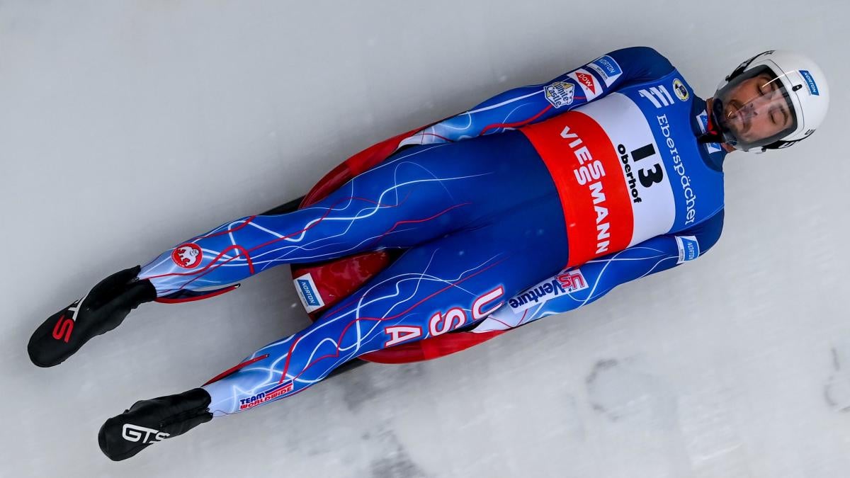 Team USA luger Chris Mazdzer, a reigning Olympic silver medalist ...