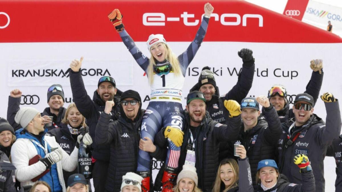 Mikaela Shiffrin ties Lindsey Vonn's record for most World Cup wins by ...