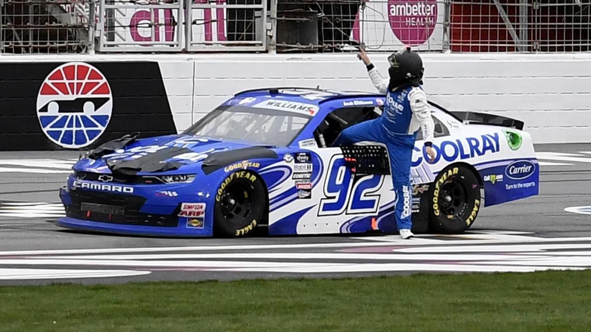 Josh Williams suspended by NASCAR for parking, leaving car on-track ...
