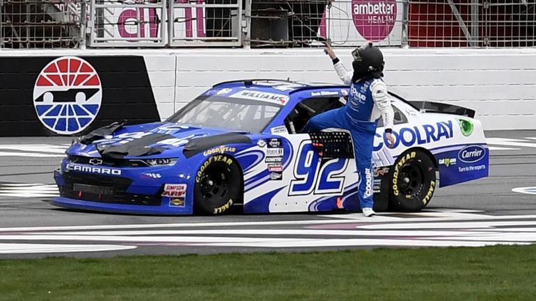 Josh Williams suspended by NASCAR for parking, leaving car on-track ...