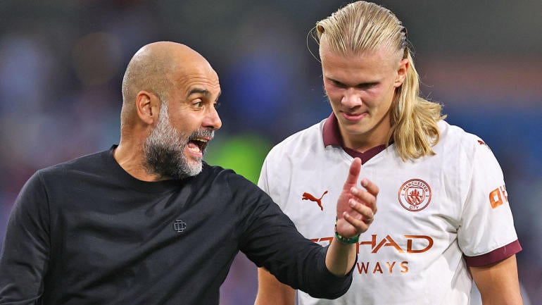 Pep Guardiola reveals Erling Haaland is finally back from foot injury for Man City after almost ...