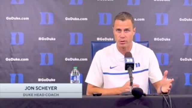 Duke Media Day: Jon Scheyer