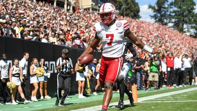 Husker head coach Matt Rhule on the play of quarterback Jeff Sims