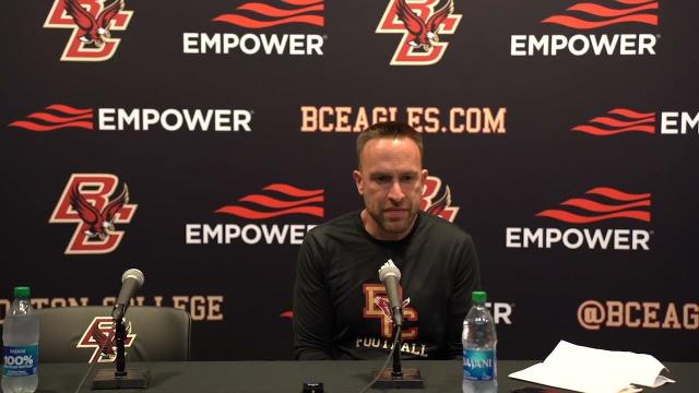 Jeff Hafley on BC's fourth straight victory, a win over UConn