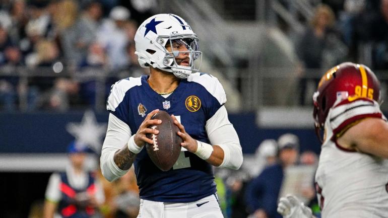 Cowboys vs. Eagles props, odds, best bets, AI predictions, SNF picks: Dak Prescott over 301.5 ...