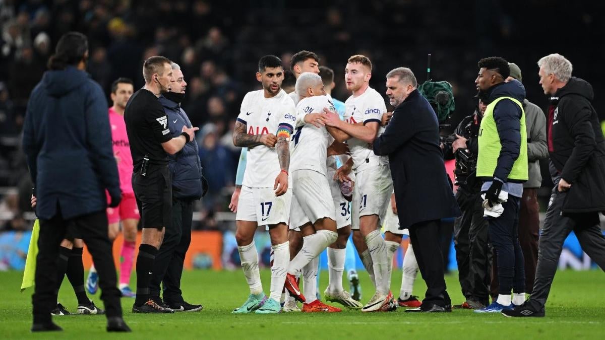 West Ham stun Tottenham as Ange Postecoglu's side suffer fourth defeat ...