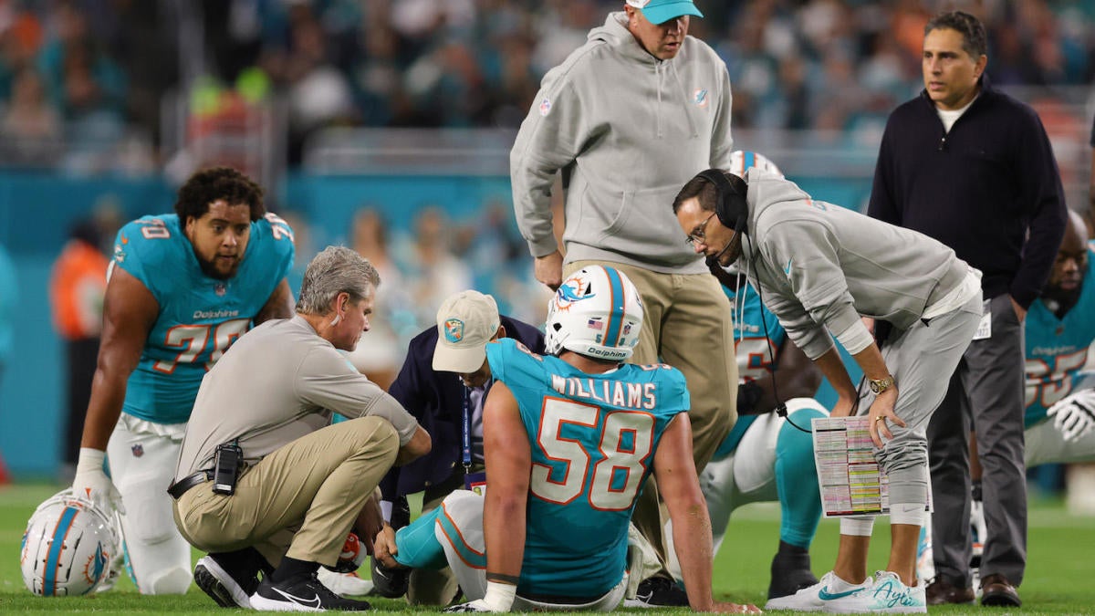 Dolphins lose center Connor Williams for the remainder of 2023 season ...