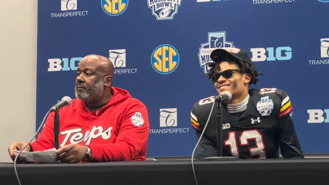 Glendon Miller had a pick-six and some post-game styling for Maryland