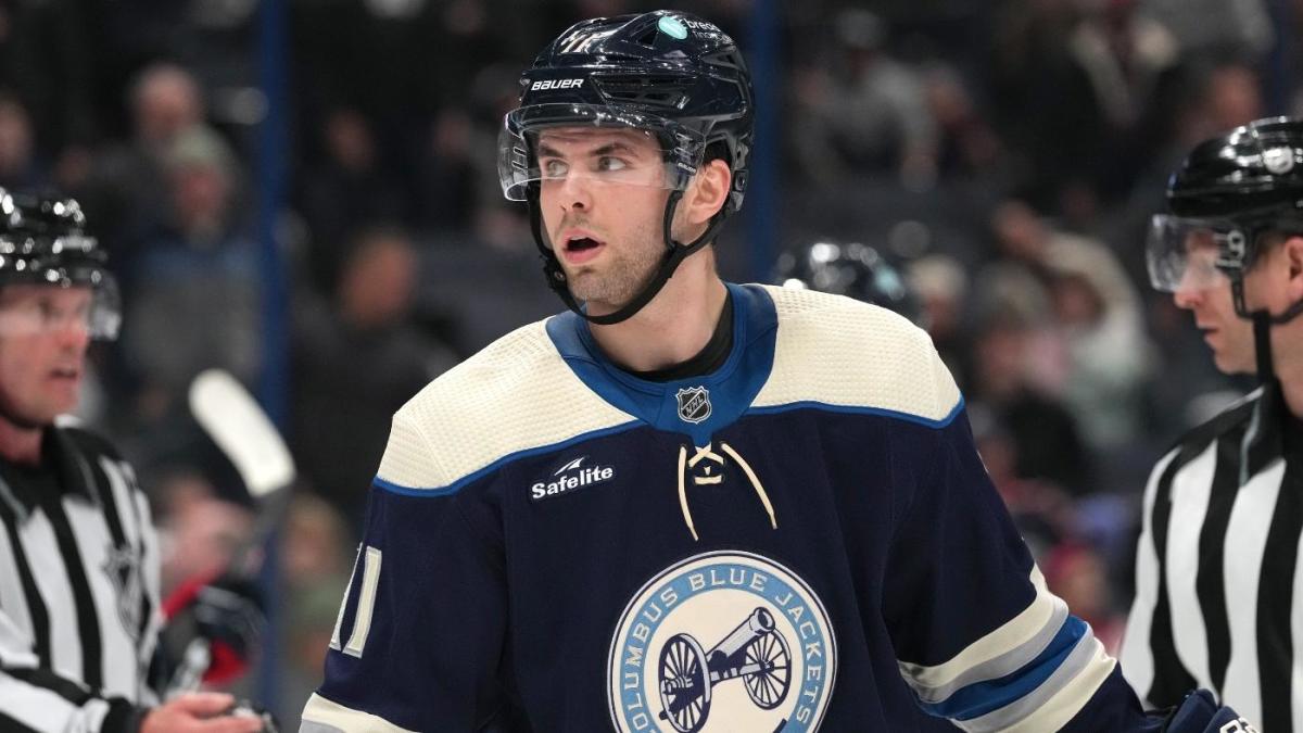 Blue Jackets rookie Adam Fantilli to miss eight weeks with calf ...