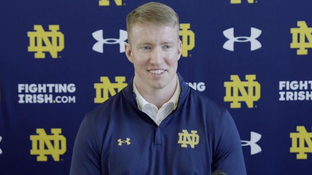 Newcomer Eric Goins on his Path From the Army to Notre Dame