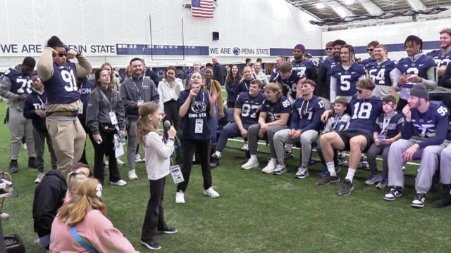 Penn State Players & THON Kids Rock To Taylor Swift