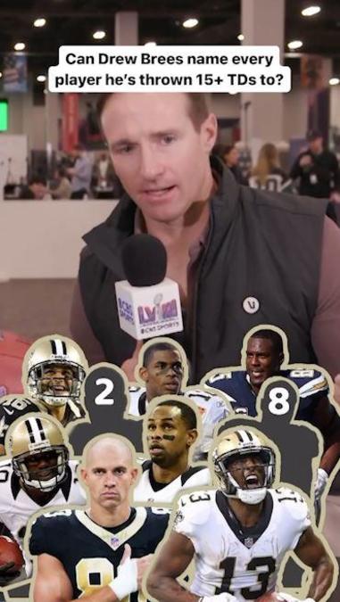 Can Drew Brees Name Every Player He's Thrown 15+ TDs To? - CBSSports.com