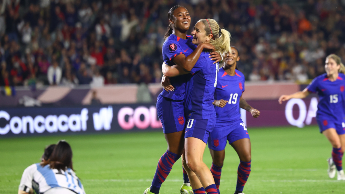 USWNT vs. Argentina score: Jaedyn Shaw shines in USA win as Alex Morgan scores again in Concacaf ...