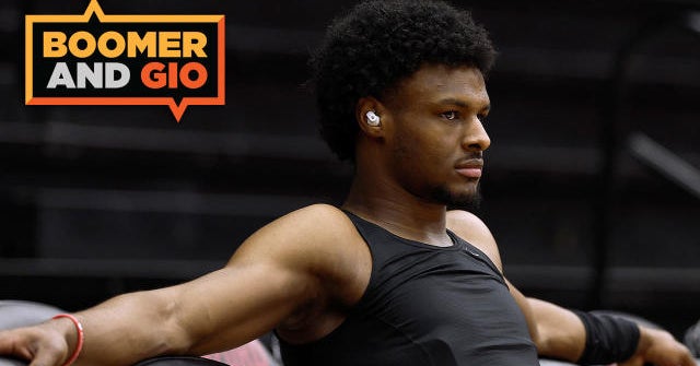 Boomer and Gio: LeBron James Comments on Bronny's 2025 Mock Draft ...