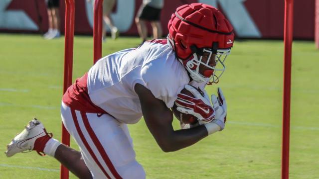 Running back footage from first day of spring practice