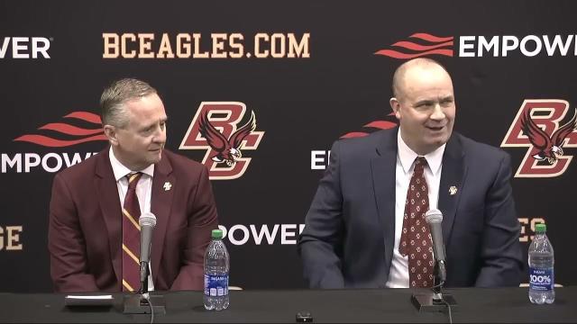 Bill O'Brien on taking the job talking to former BC QB Brian St Pierre