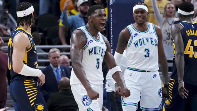 Timberwolves' Anthony Edwards seals win with epic block against Pacers