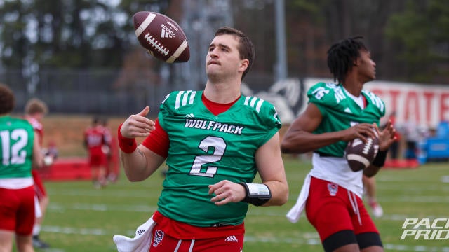 NC State Football Highlights: Grayson McCall, QBs Go Through Spring Drills