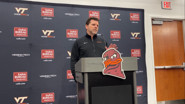 Virginia Tech's Brent Pry on offseason chemistry between Kyron Drones ...