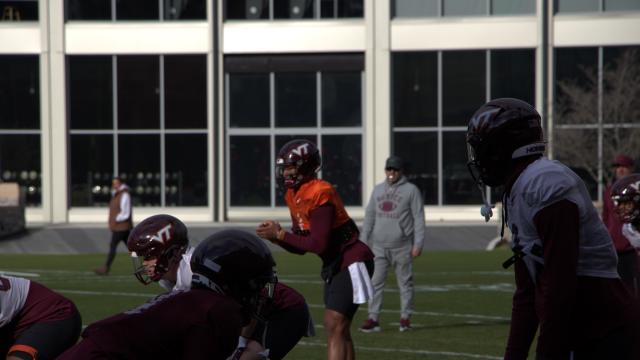Virginia Tech Football Spring Camp Clips - March 19
