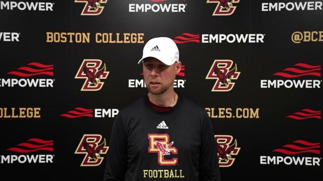 Linebackers coach Dan O'Brien on working at Boston College