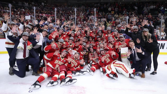 NCAA Frozen Four Championship Highlights: No. 3 Denver vs. No. 1 Boston ...