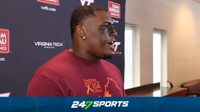 Aeneas Peebles sees growth in his first spring at Virginia Tech