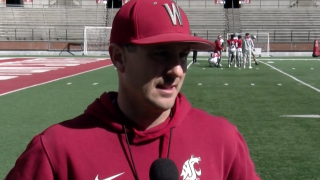 1 minute with Jake Dickert on what he's looking for in WSU QB battle