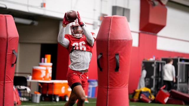 Wisconsin Spring Football: WR vs. DB's 1-on1's