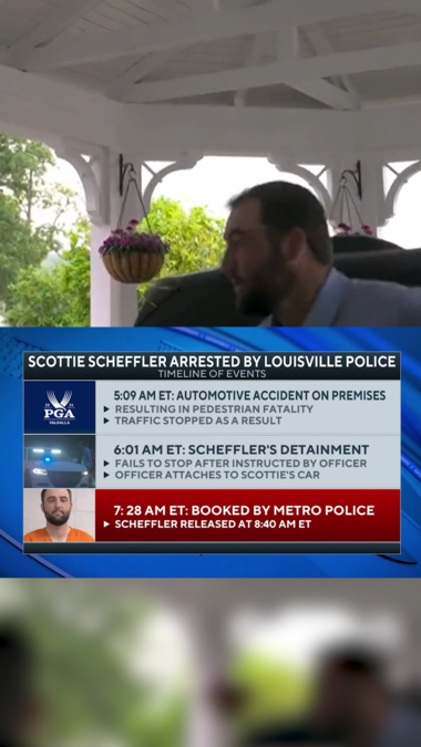 Scottie Scheffler arrives at PGA Championship after arrest - CBSSports.com