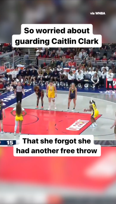 So worried about guarding Caitlin Clark that she forgot she had another ...