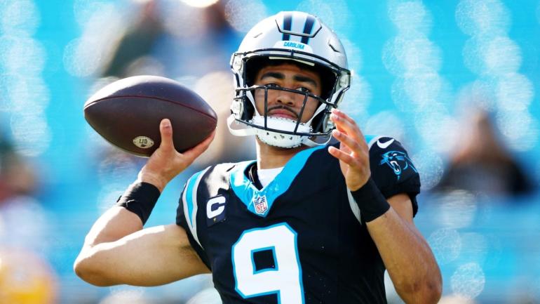 WATCH: Panthers' Bryce Young tries out being a NASCAR pit crew member ...